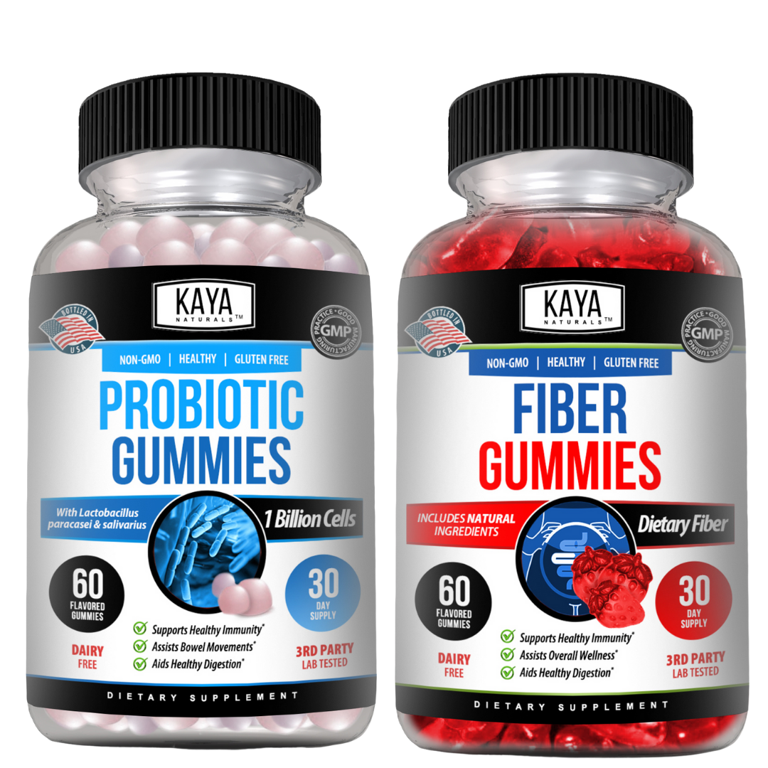 Probiotic Gummy and Fiber Gummy Bundle - Kaya Natural Supplements